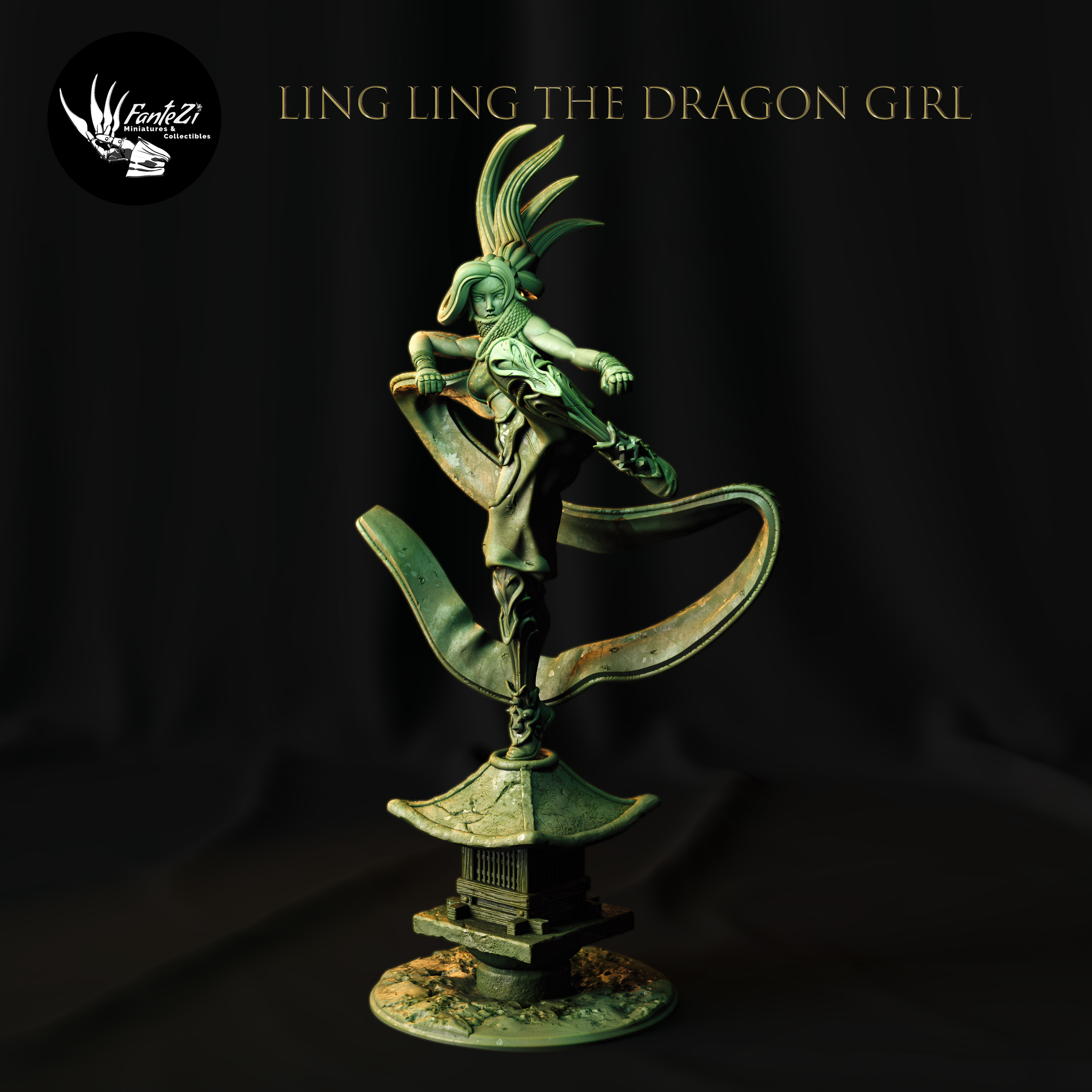 🐉 Ling Ling the dragon girl・Archivo 3D para ・Cults
