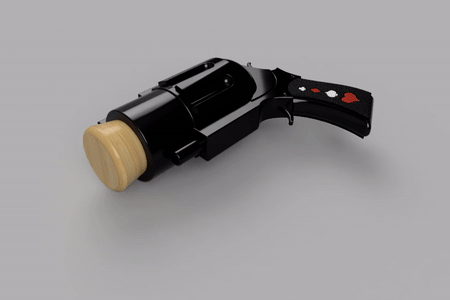 arquivo 3D Archivo de impresión 3D de pistola de corcho inspirada en ...