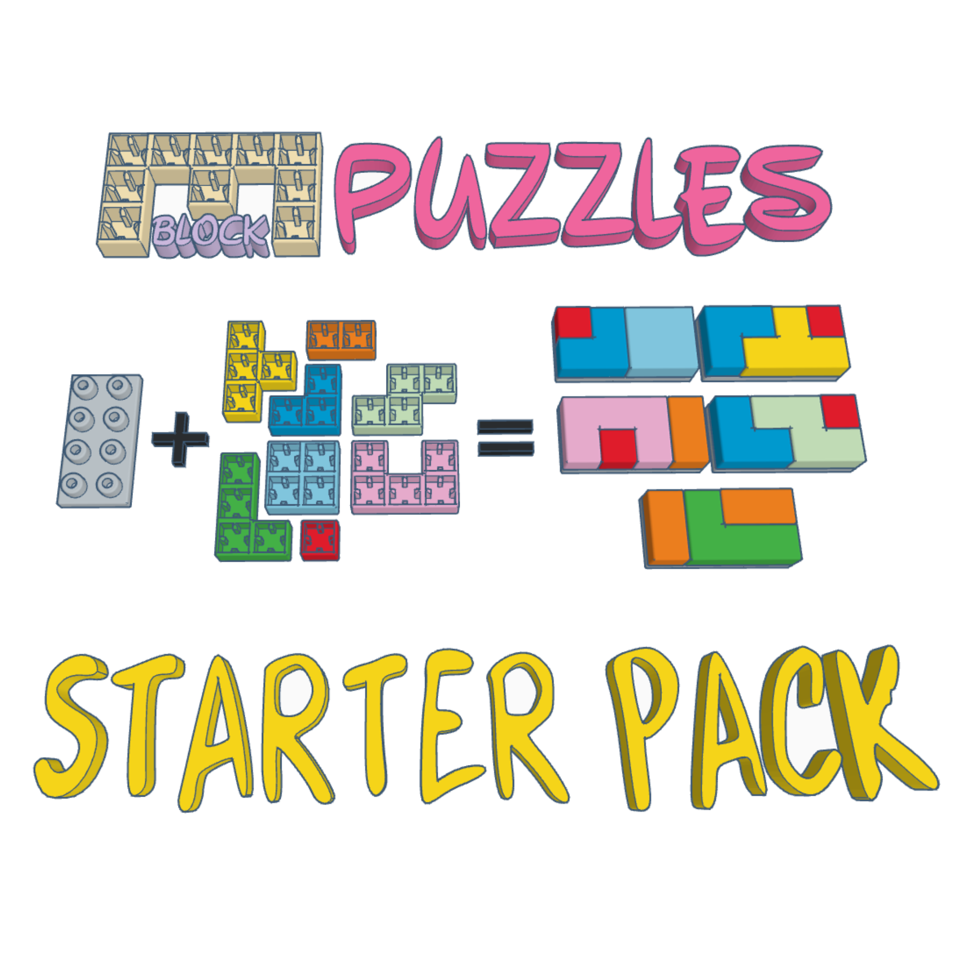 Archivo STL gratis Paquete de inicio de MiniBlock Puzzles 🧩 ・Diseño por ...