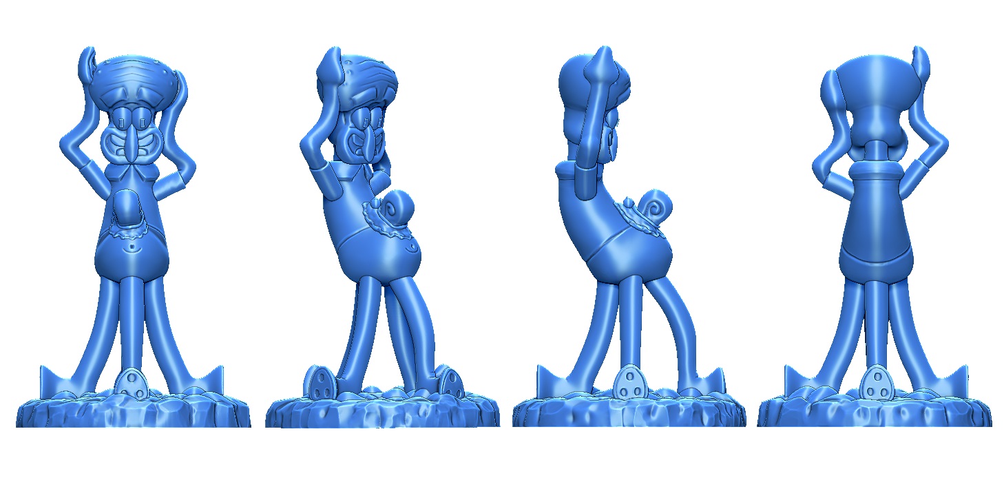 STL file Squidward 🦀 ・3D printer design to download・Cults