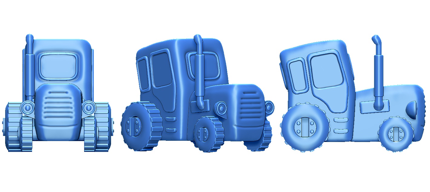 STL file Blue tractor 🚜 ・3D printer model to download・Cults