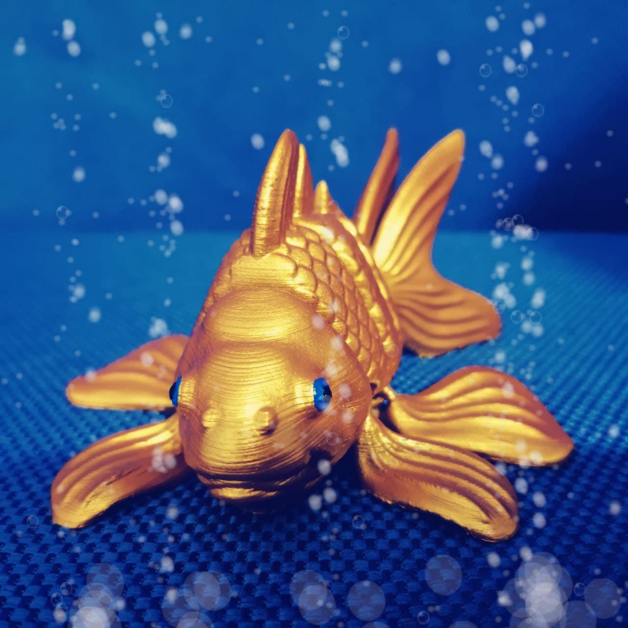 🐠 Flexi Golden Fish・ STL File for ・Cults