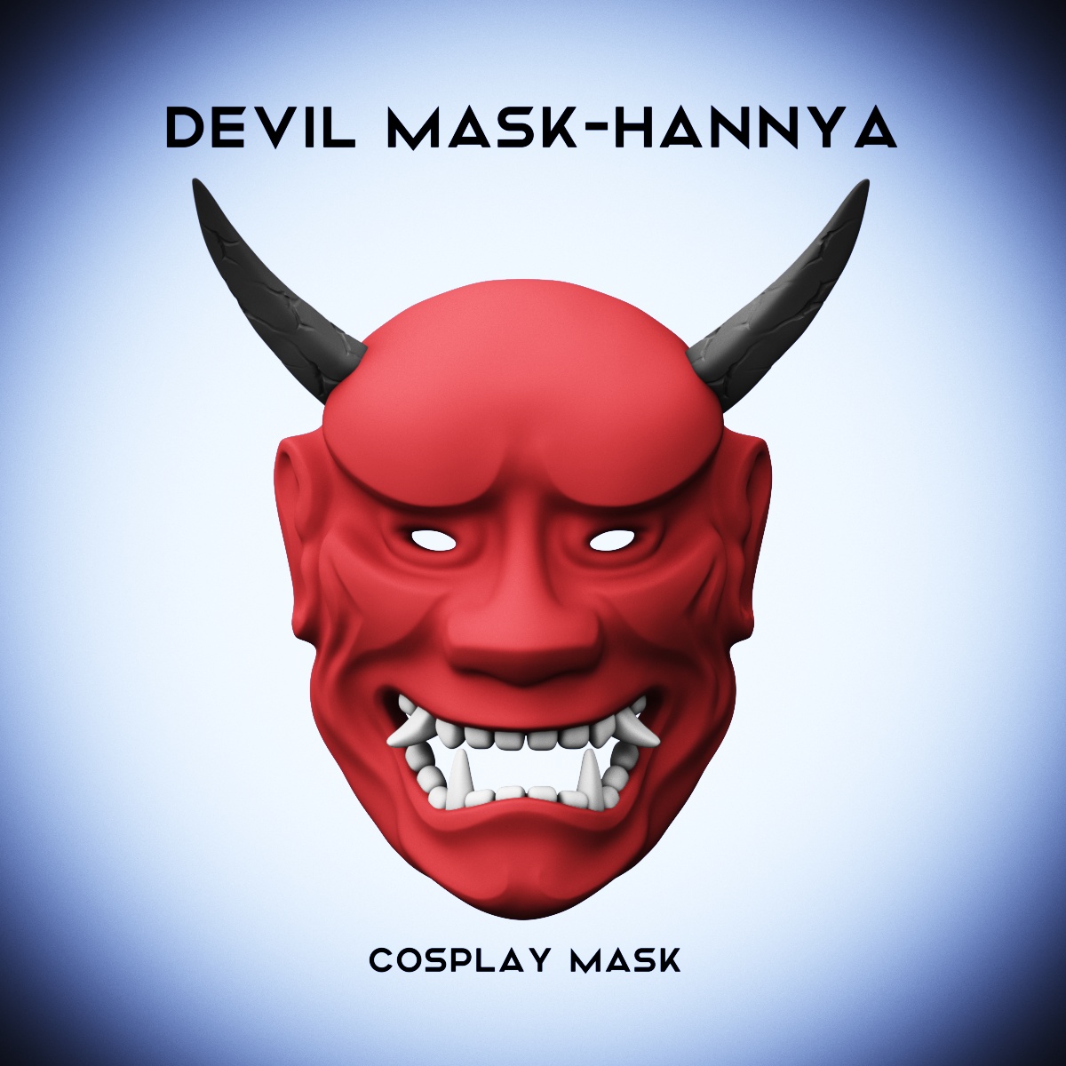 STL file Devil Mask Hannya 😈 ・3D print object to download・Cults