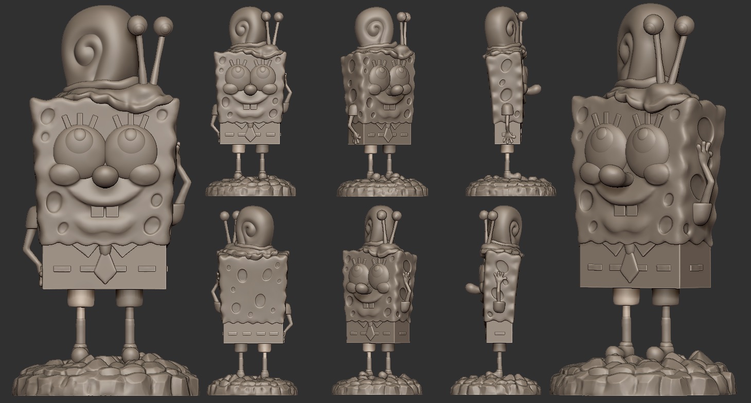 STL file SpongeBob Squarepants 🦀 ・3D print design to download・Cults