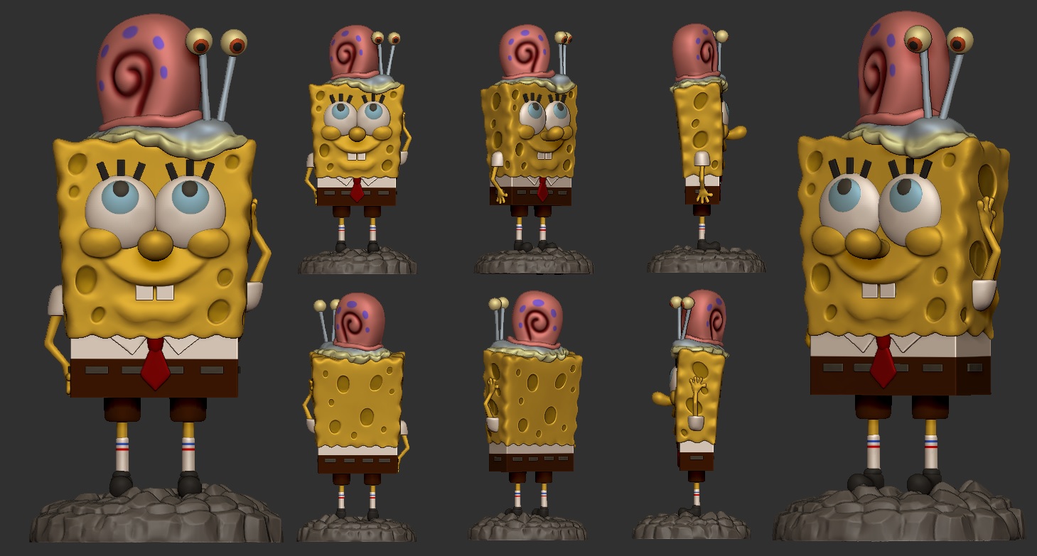 STL file SpongeBob Squarepants 🦀 ・3D print design to download・Cults