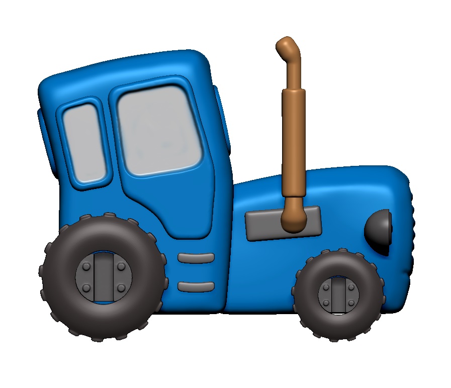 STL file Blue tractor 🚜 ・3D printer model to download・Cults