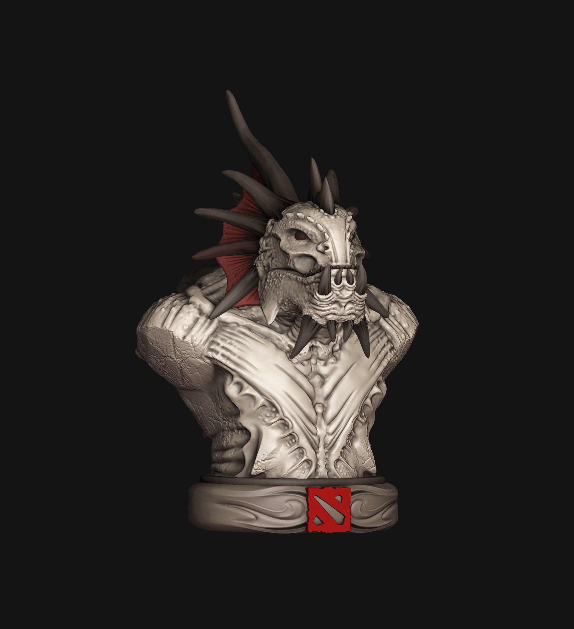 Файл STL Slardar bust dota 2 👤 ・Идея 3D-печати для скачивания・Cults