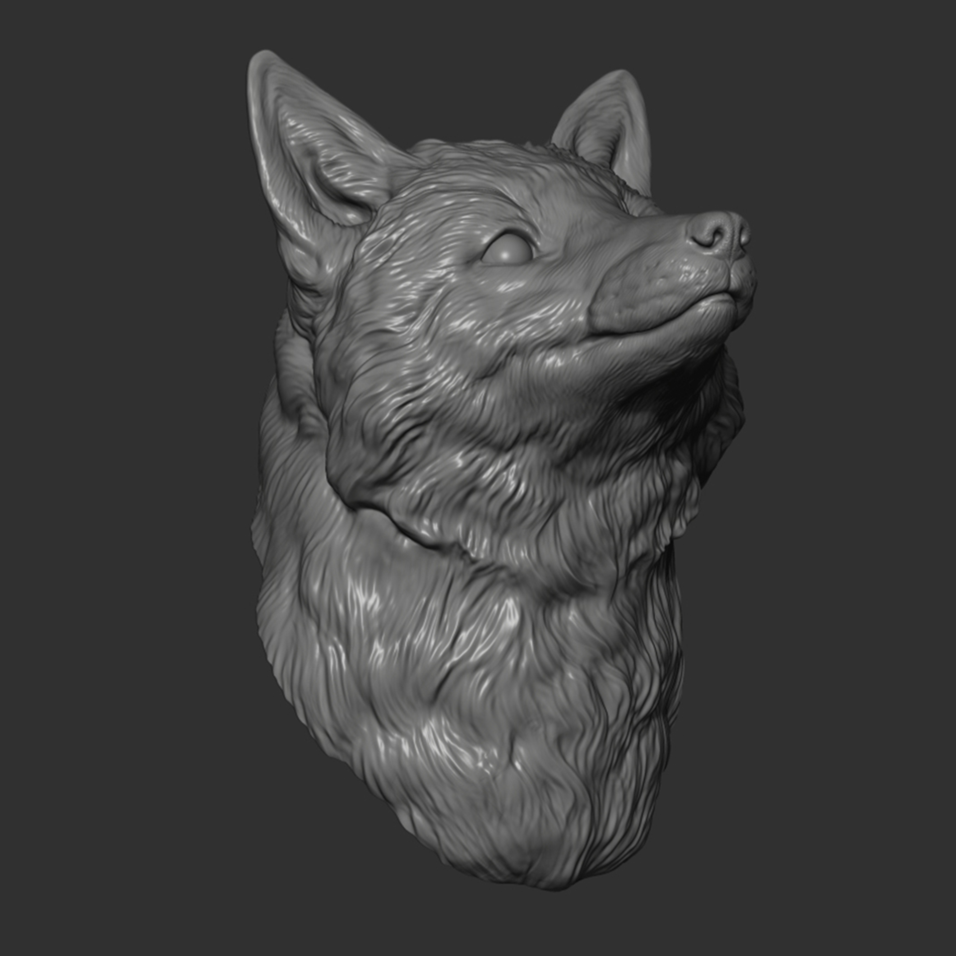 STL file Fox head 🦊 (OBJ)・Model to download and 3D print・Cults