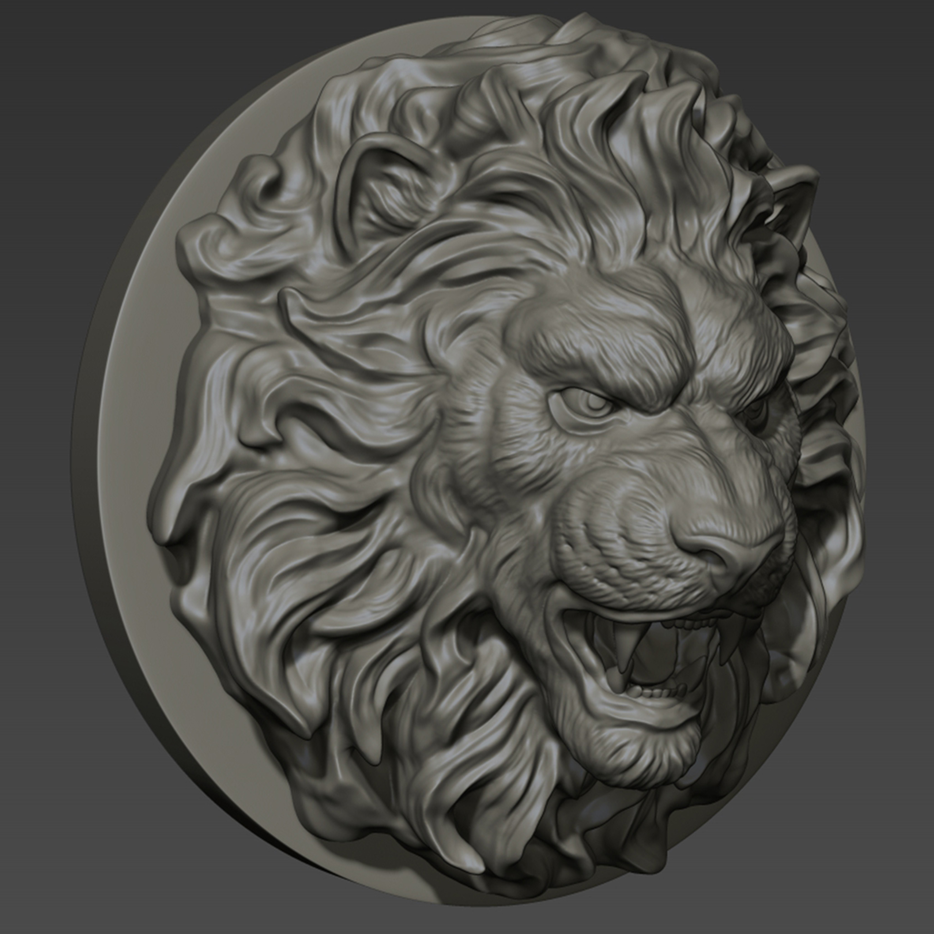 🦁 Lion Head・ STL File for ・Cults