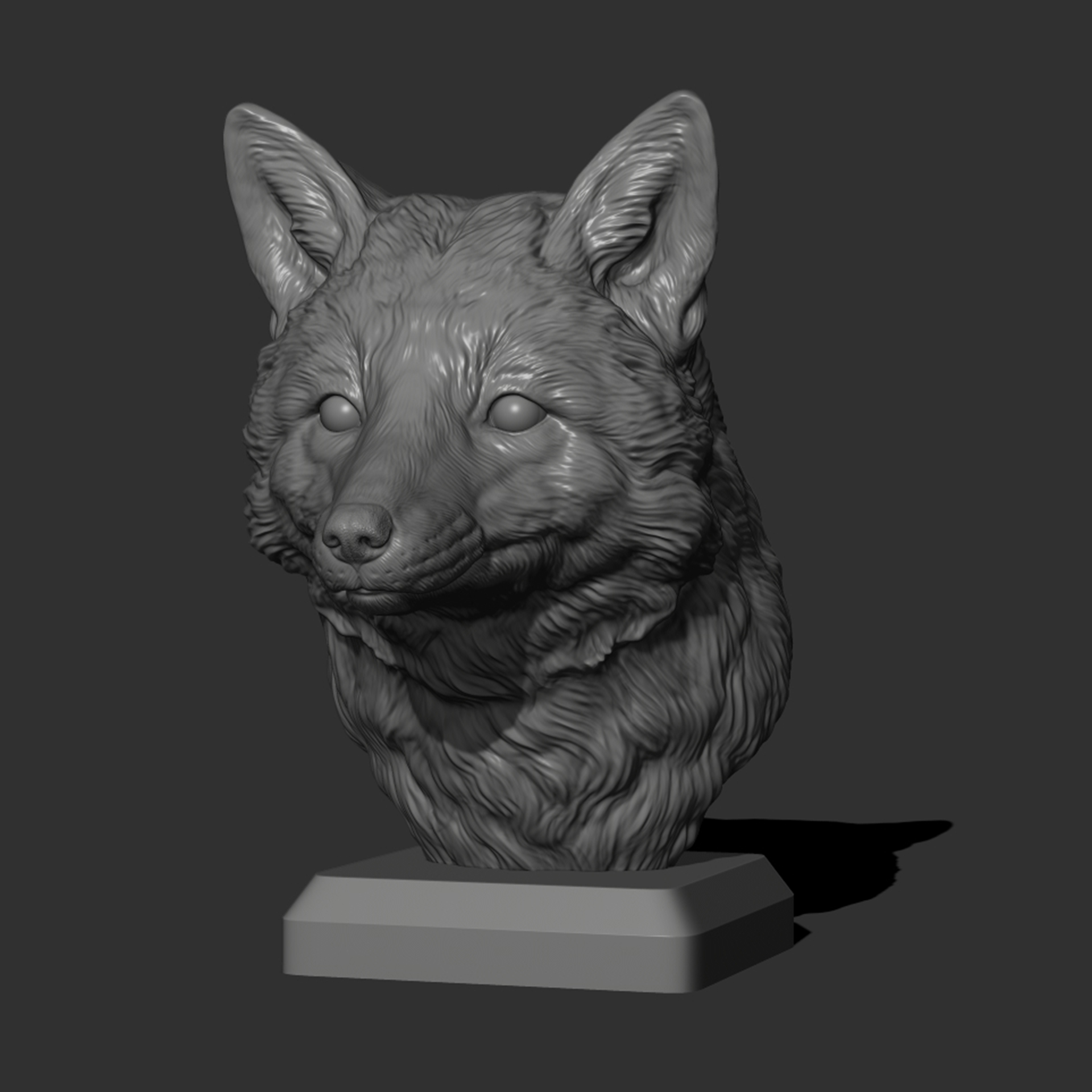 STL file Fox head 🦊 (OBJ)・Model to download and 3D print・Cults