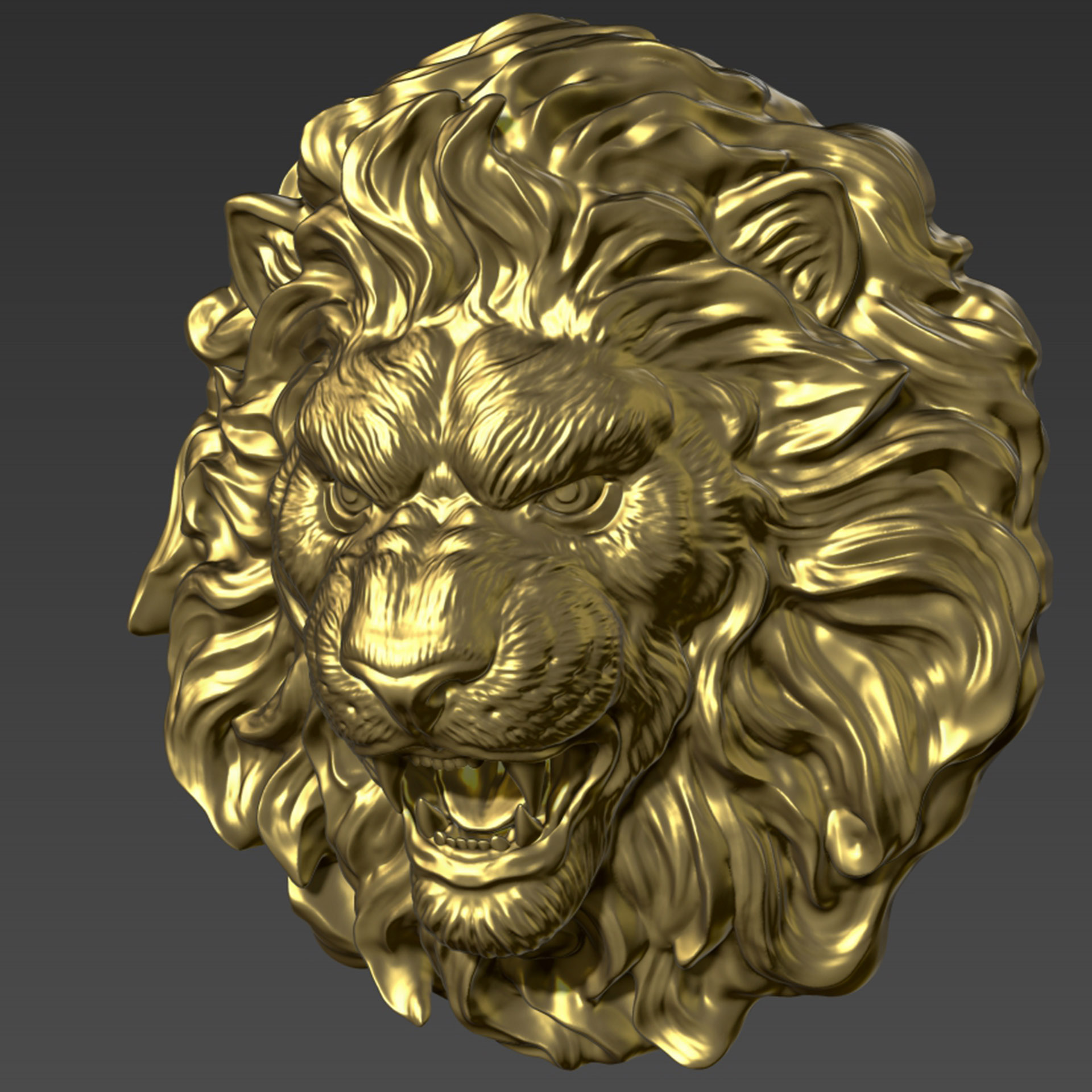 🦁 Lion Head・ STL File for ・Cults