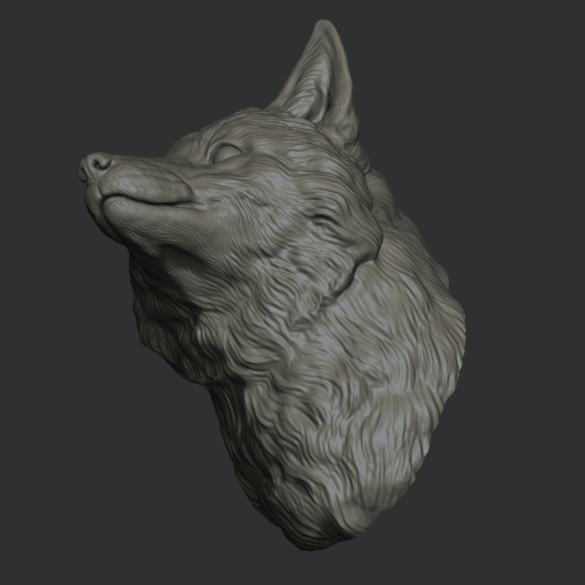 STL file Fox head 🦊 (OBJ)・Model to download and 3D print・Cults