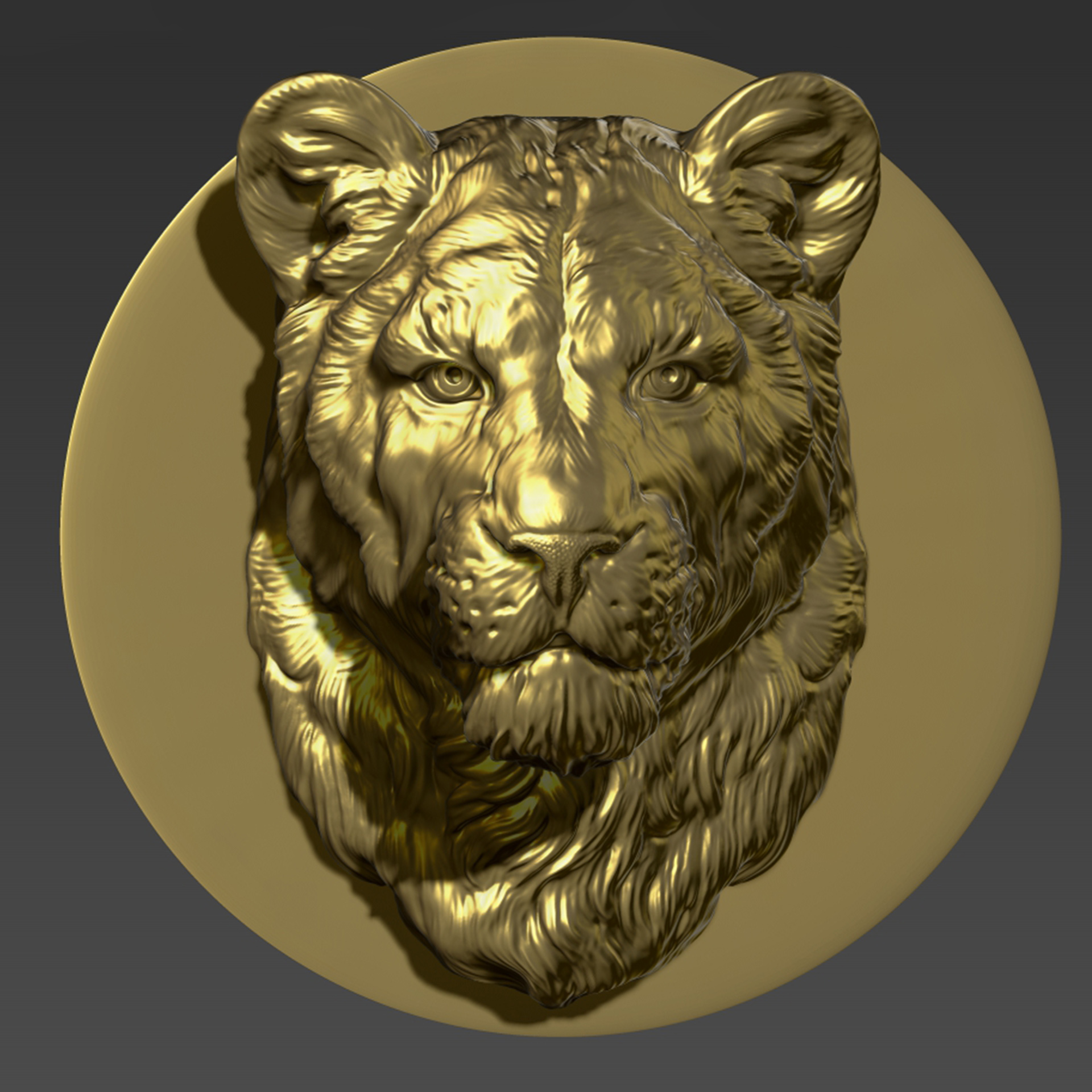 🎨 Lioness head・ STL File for ・Cults