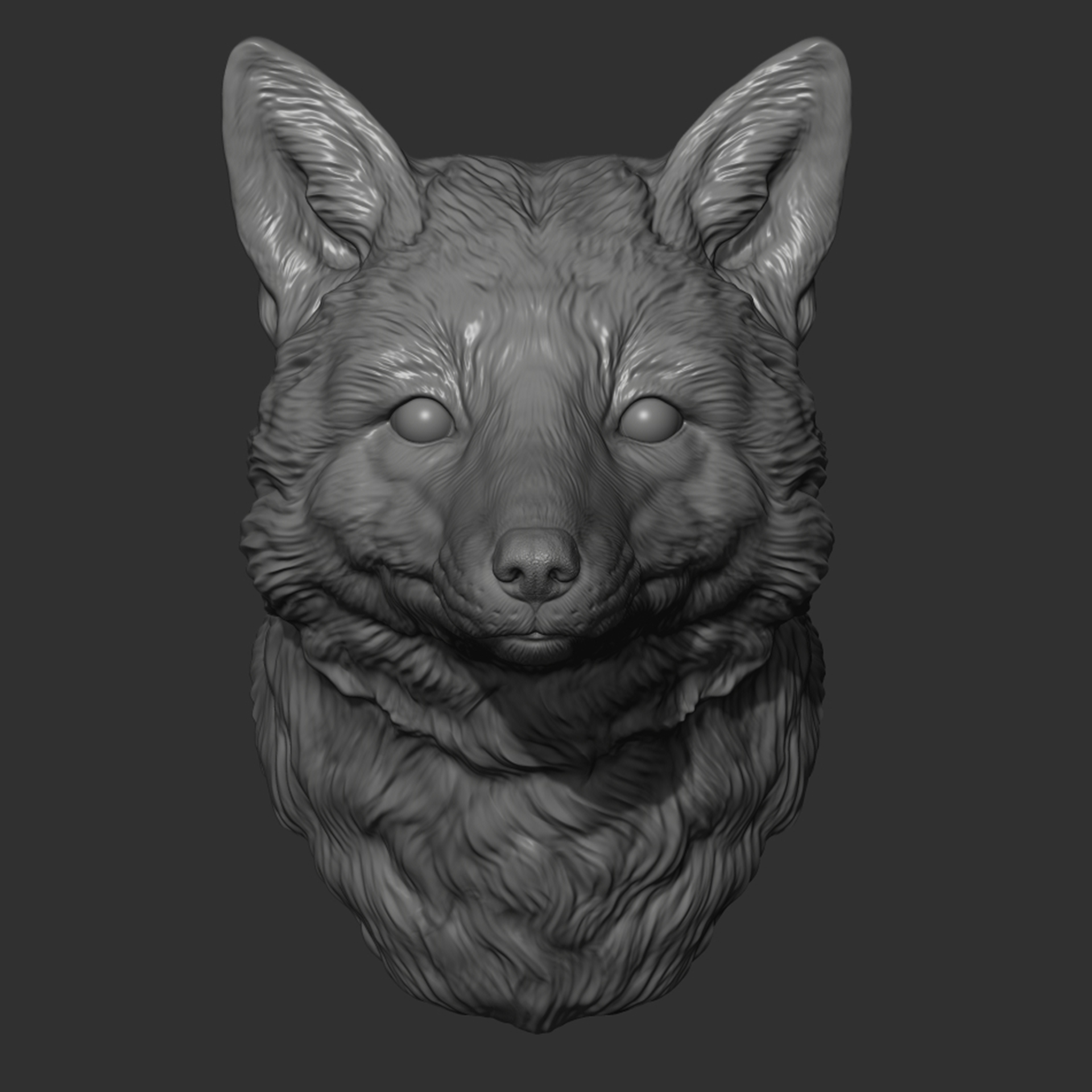 STL file Fox head 🦊 (OBJ)・Model to download and 3D print・Cults