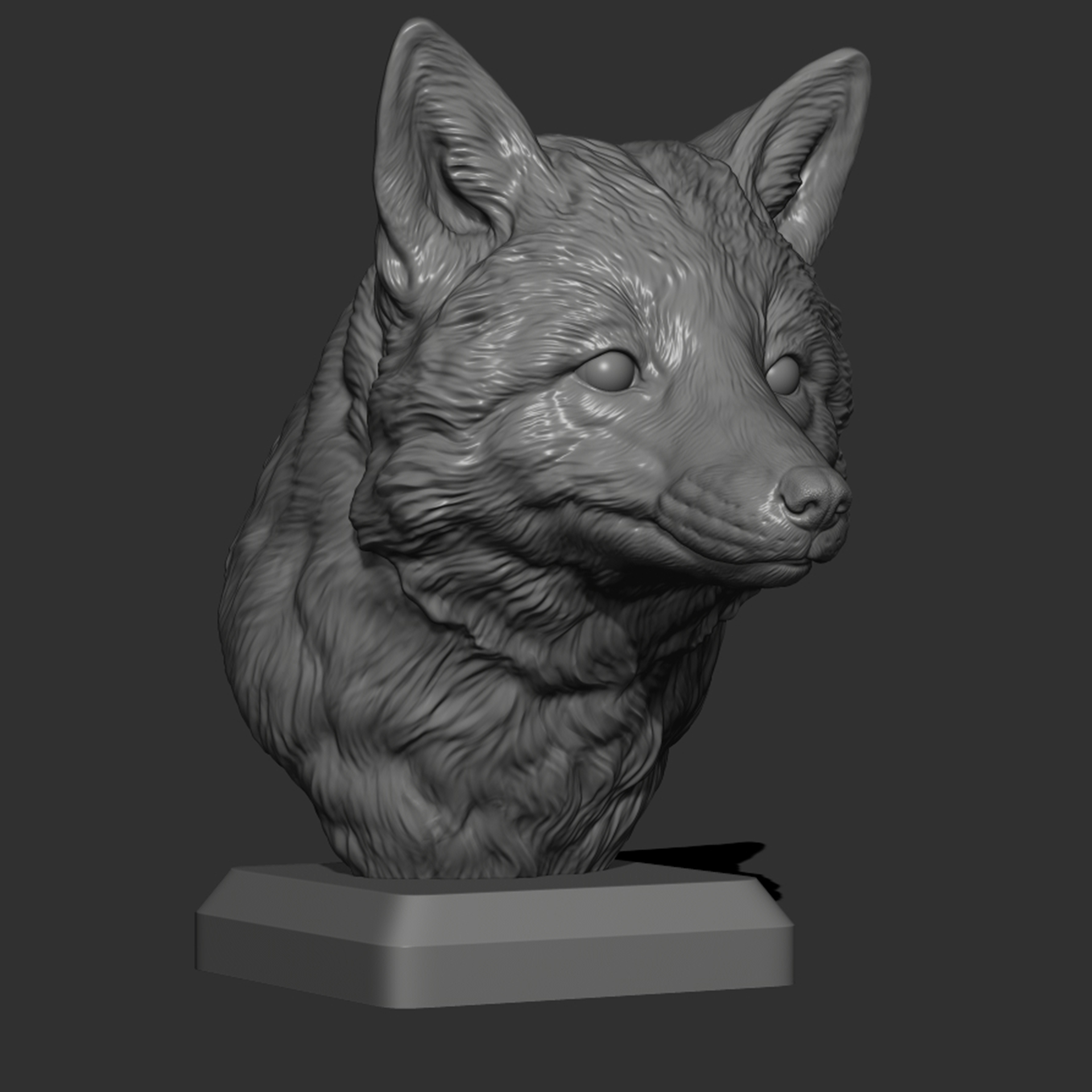 STL file Fox head 🦊 (OBJ)・Model to download and 3D print・Cults