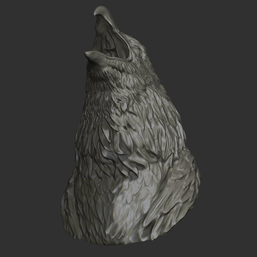 👨‍🦲 Bald Eagle head・ STL File for ・Cults