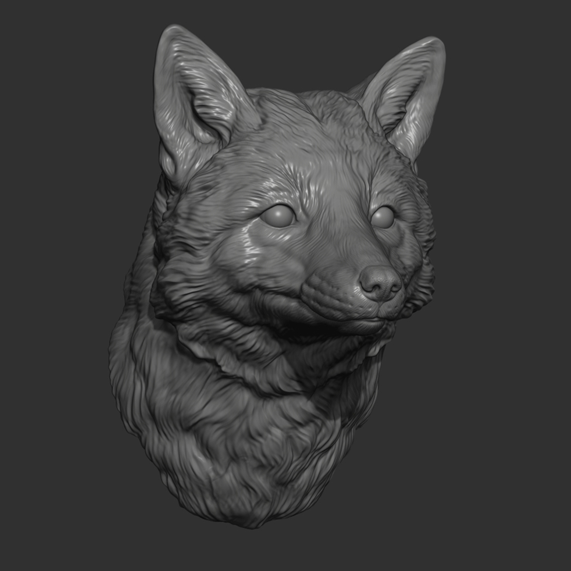 STL file Fox head 🦊 (OBJ)・Model to download and 3D print・Cults