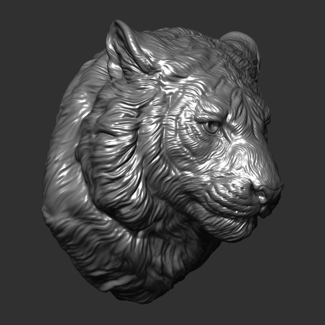 STL file Tiger head pendant 🐅 (OBJ)・3D printable design to download・Cults