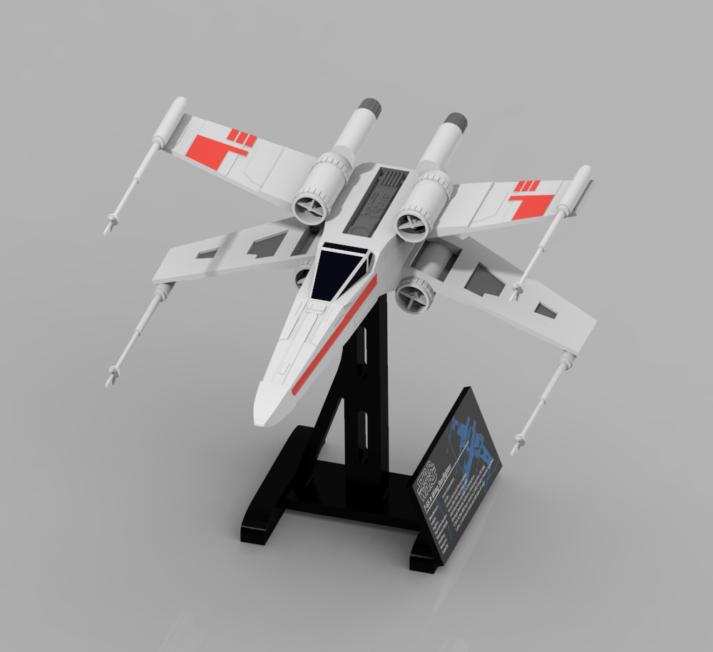 🚀 X-Wing Star Wars・Free STL File for ・Cults