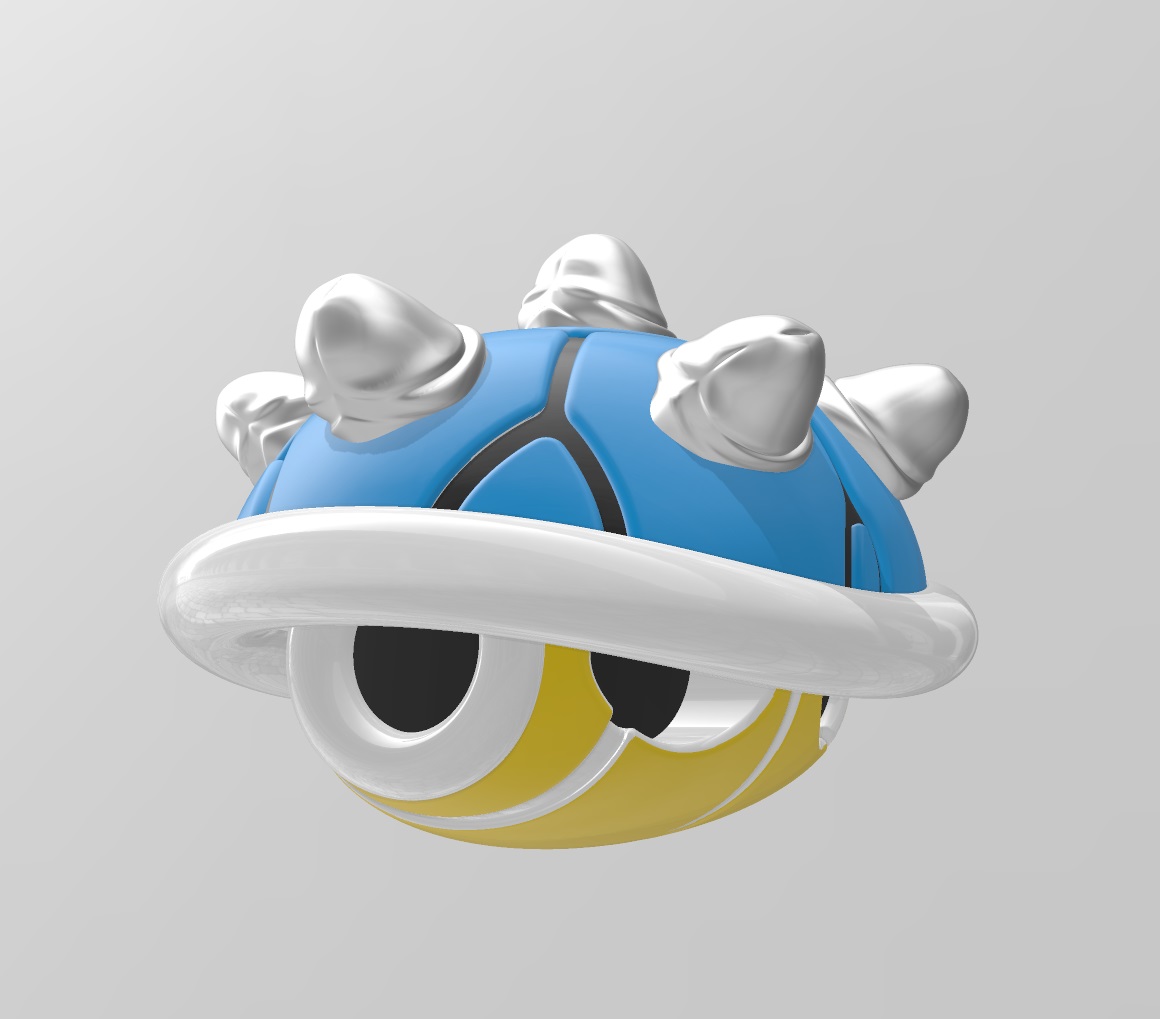 STL file mario kart naughty koopa shell 🐚 ・3D print model to download・Cults