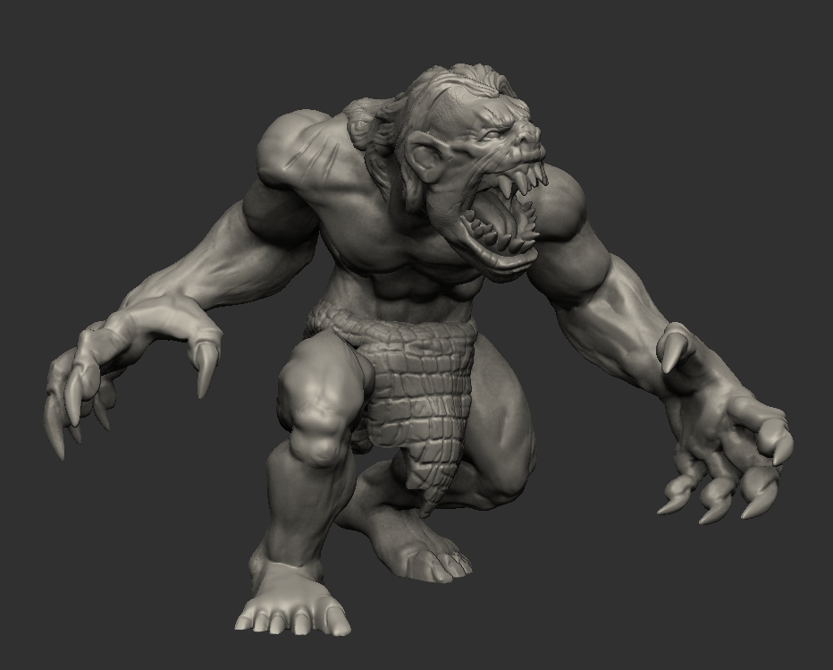 👹 Feral Ogre Set・ STL File for 3D printing・Cults