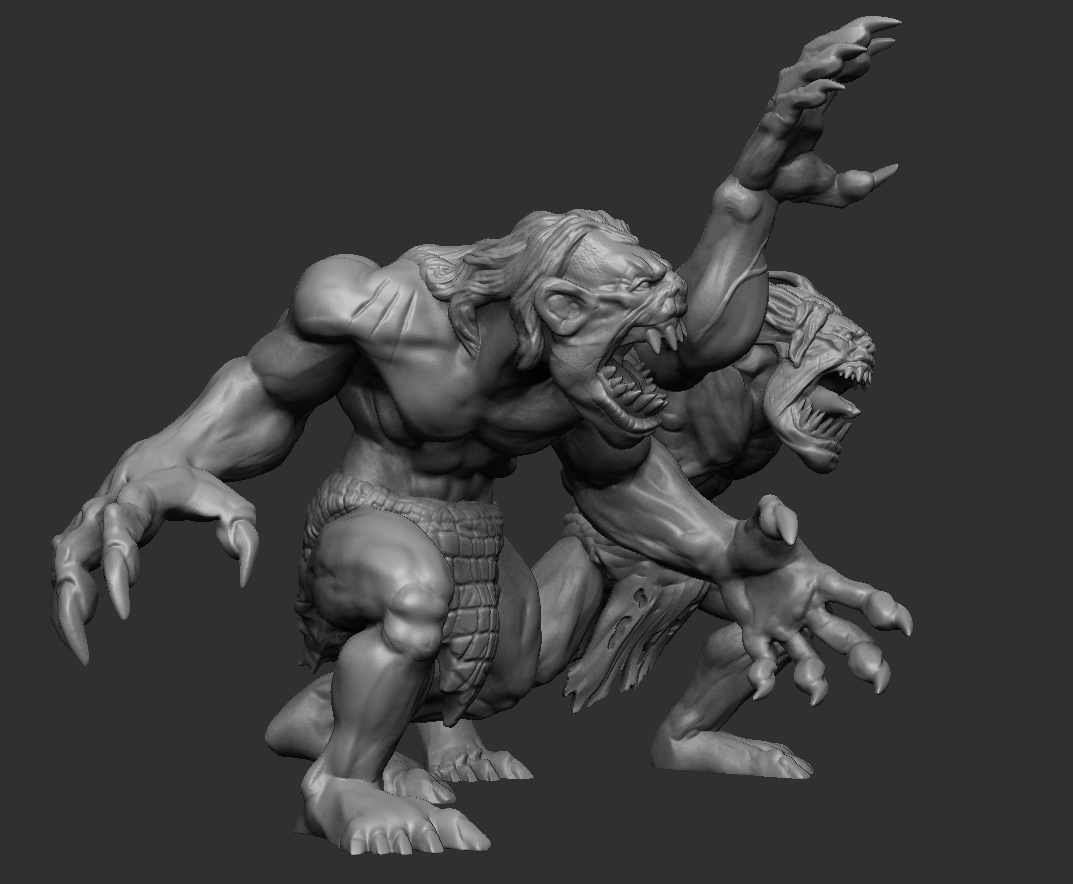 👹 Feral Ogre Set・ STL File for 3D printing・Cults