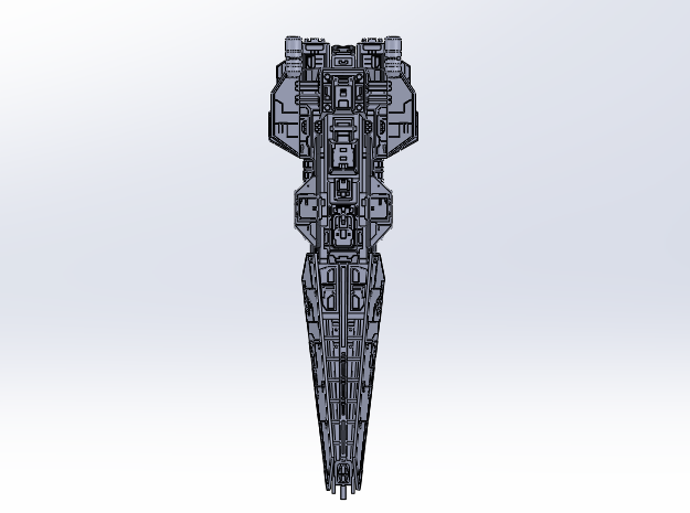 😇 Halberd Class Destroyer (1:3000) in the Halo・ STL File for ・Cults