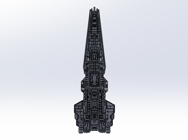 😇 Halberd Class Destroyer (1:3000) in the Halo・ STL File for ・Cults