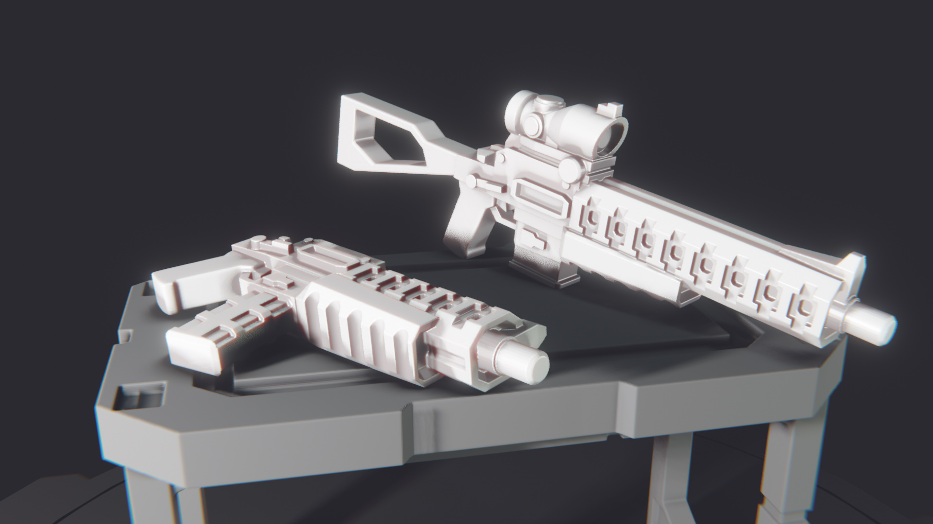 🎲 28mm Assault Rifle・Free STL File for ・Cults