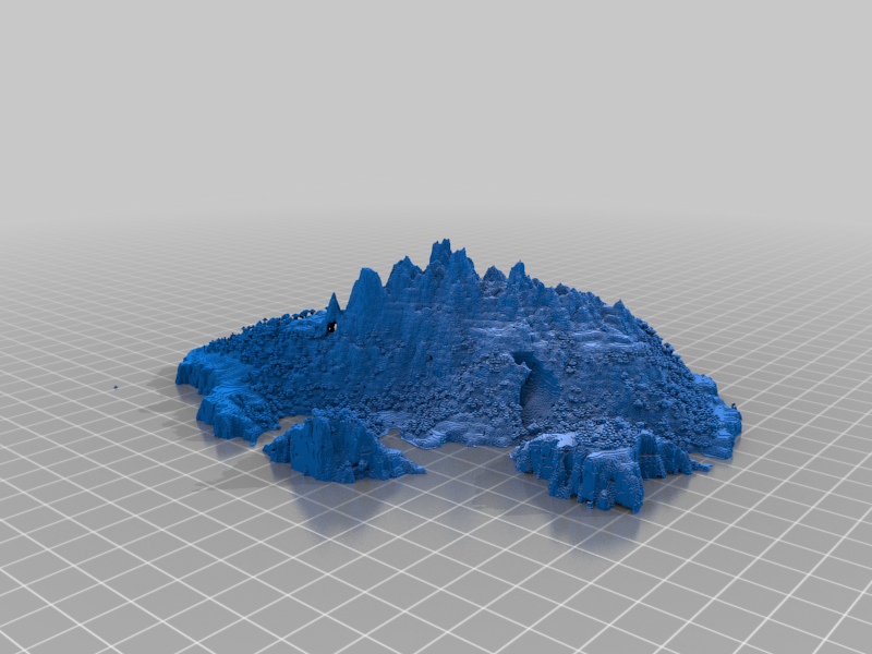 Free 3D file Minecraft Mountain Island IV ⛰️ ・3D print design to ...