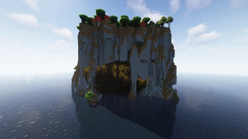 Free 3D file Minecraft Cave Island 🏝️ ・3D printer model to download・Cults