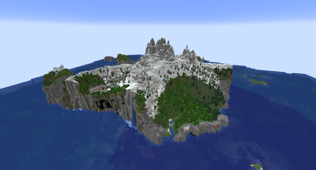 Free 3D file Minecraft Mountain Island V ⛰️ ・3D printing idea to ...