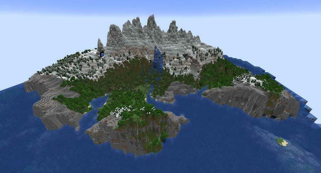 Free 3D file Minecraft Mountain Island IV ⛰️ ・3D print design to ...
