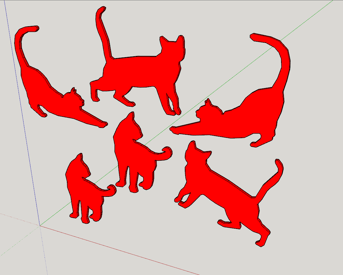 Fichier STL CATS 2D 🎨 ・Idée pour impression 3D à télécharger・Cults