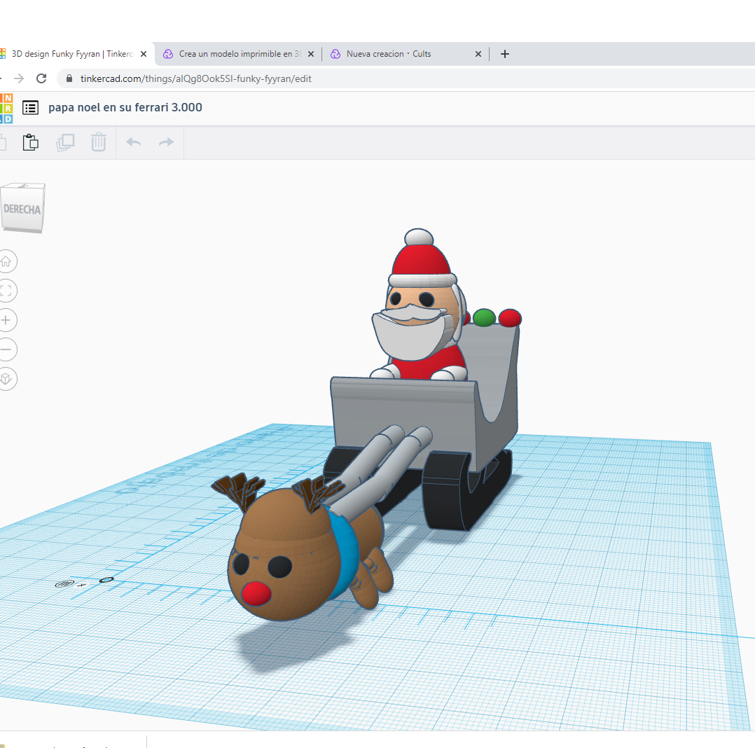 Archivo 3D gratis Papa Noel En Su Ferrari Navideño 🎨 ・Modelo de ...