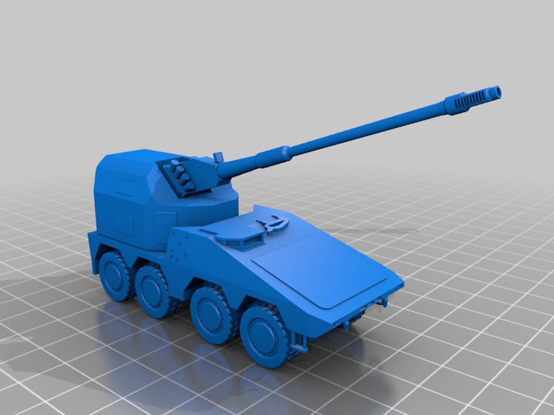 🧨 RCH 155 mm Howitzer・Free 3D File for ・Cults