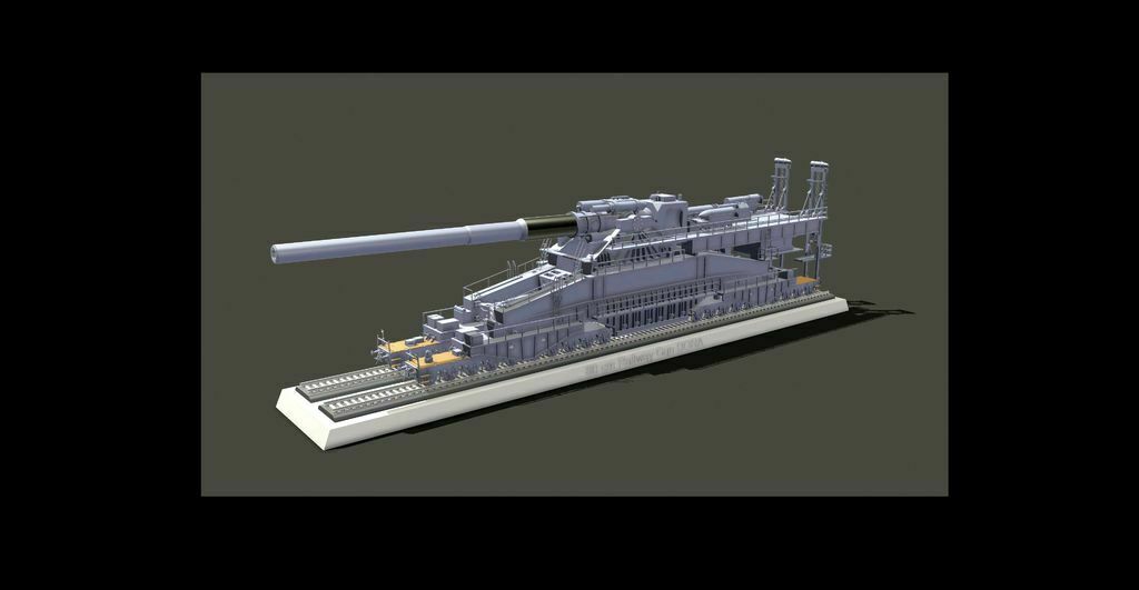 Free 3D file DORA railway gun 🛤️ ・3D printing idea to download・Cults