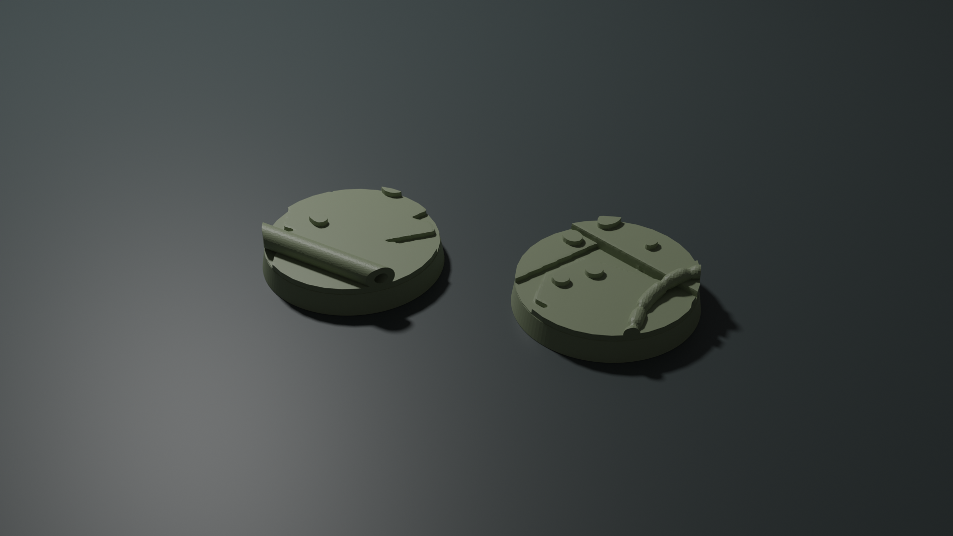 ⚔ Ork Scrap Bases・Free STL File for ・Cults