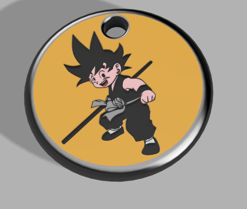STL file Keychain San goku 🗝️ ・3D printing template to download・Cults