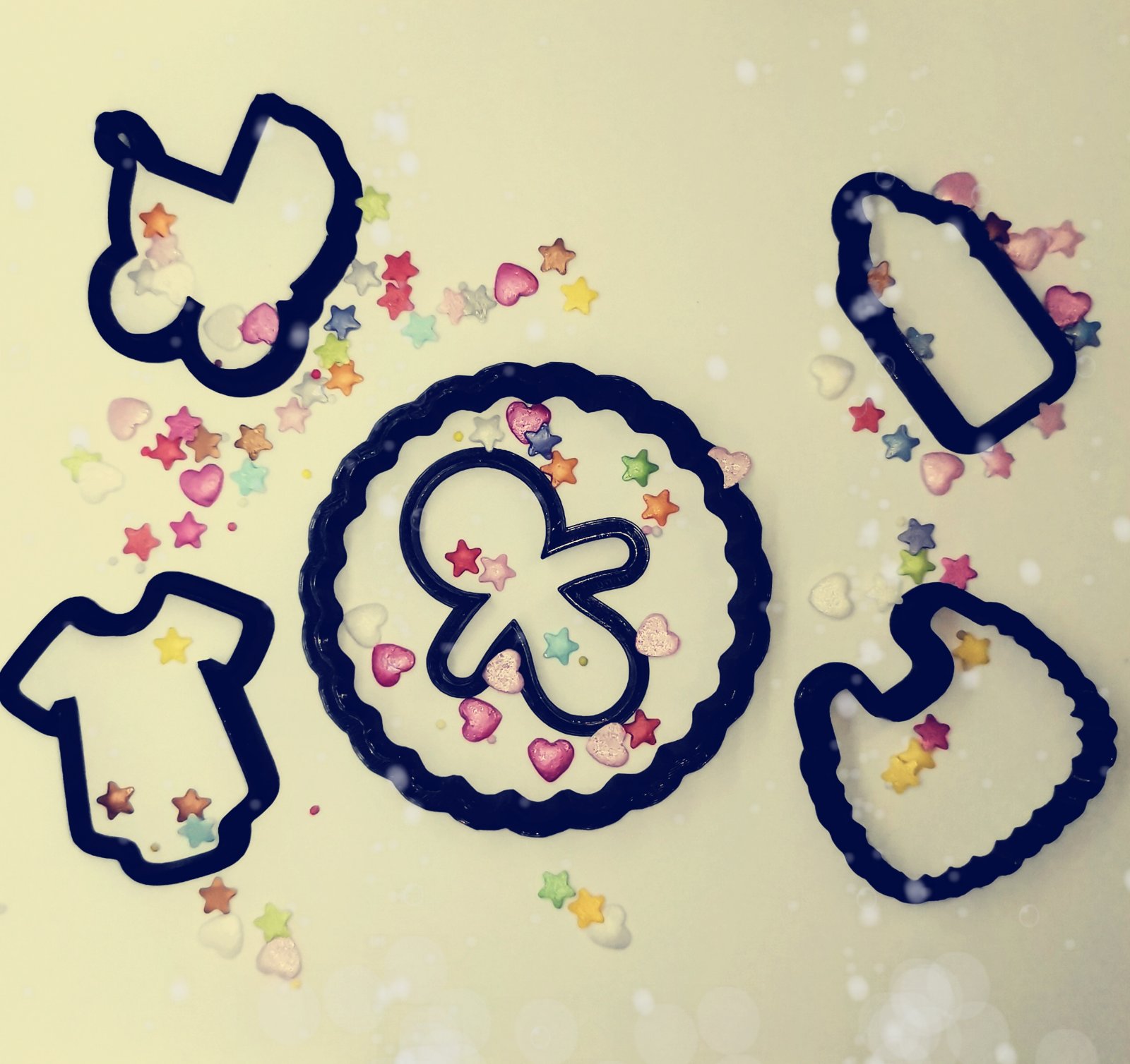 STL file Baby Shower - Baby Birth cookie cutter 👶 ・Model to download ...