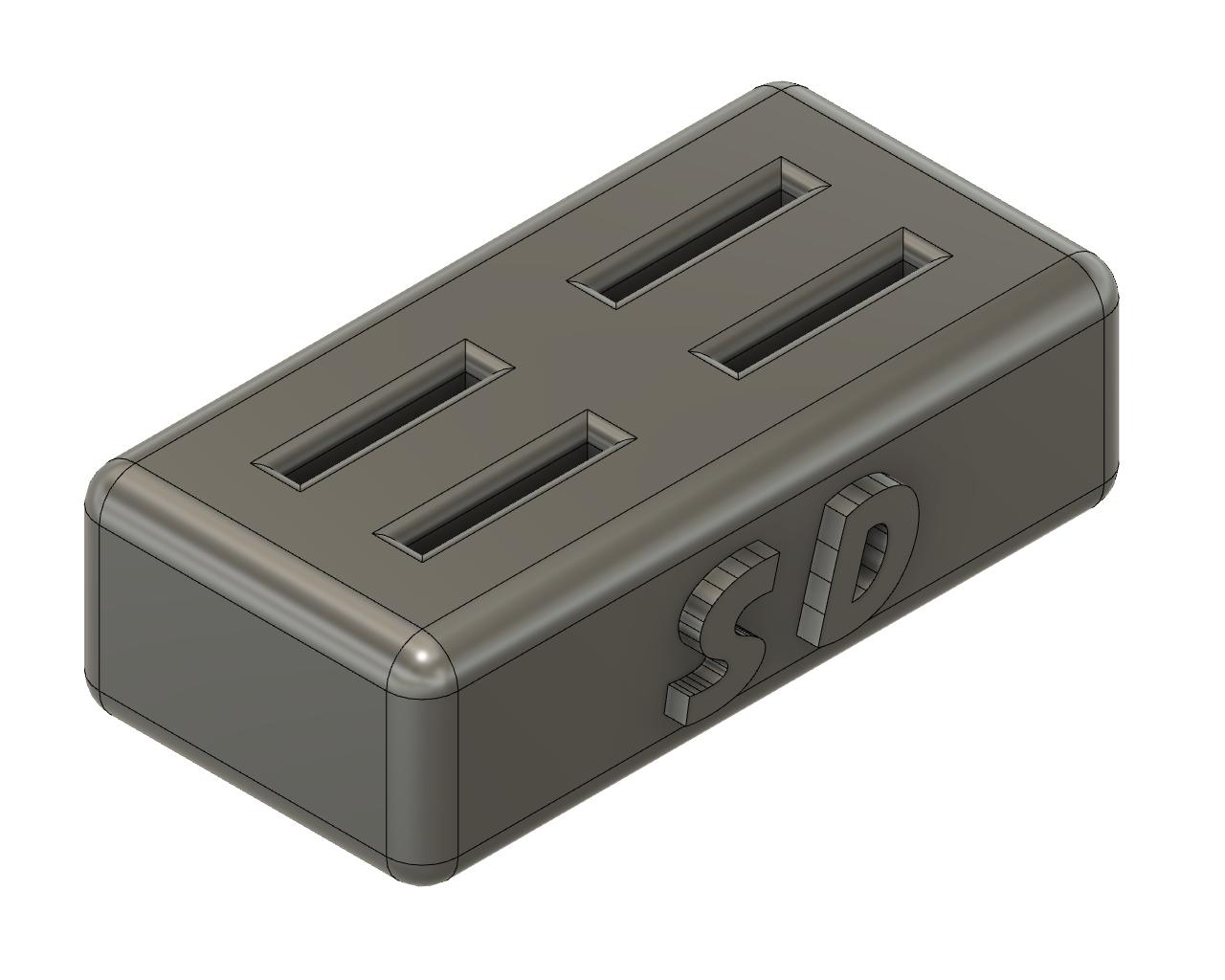 STL file Socket 4x SD Card PC Via 3D Printing 🔧 ・3D printable design to ...