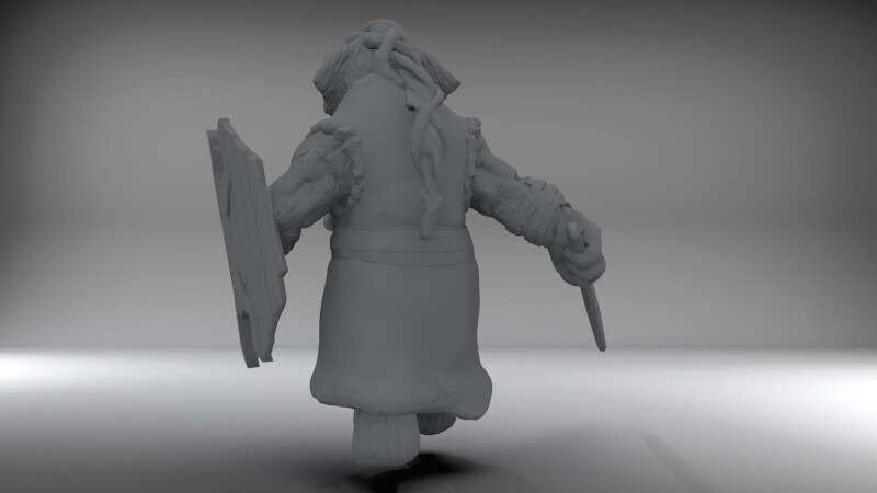 3D file Loxodon barbarian 🎲 ・Design to download and 3D print・Cults