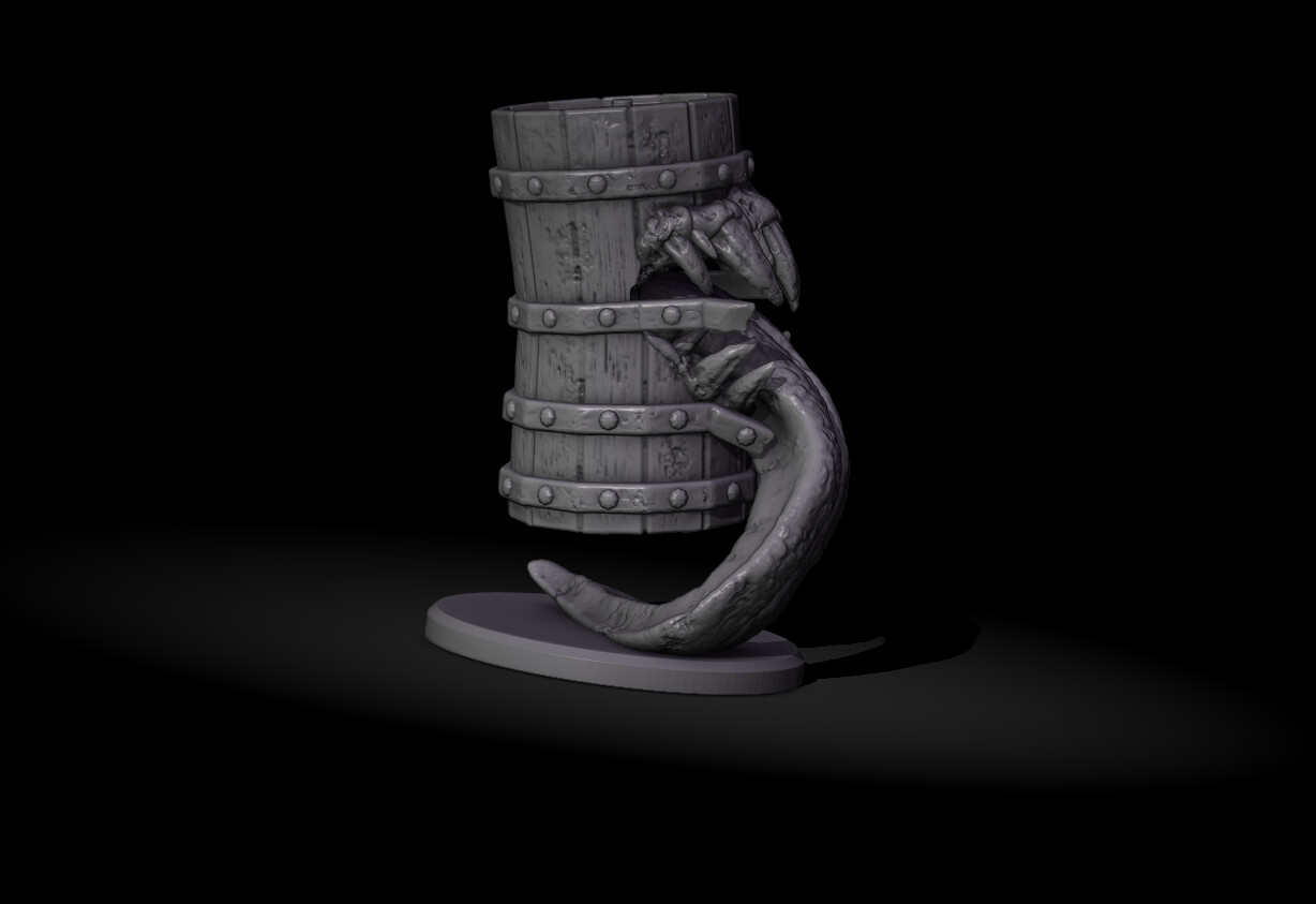 3D file Barrel Mimic 👹 ・3D print object to download・Cults