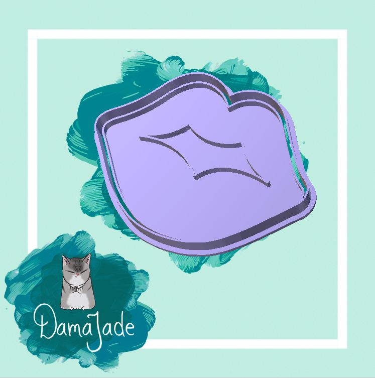 STL file lips kiss kiss 👄 ・3D printer design to download・Cults