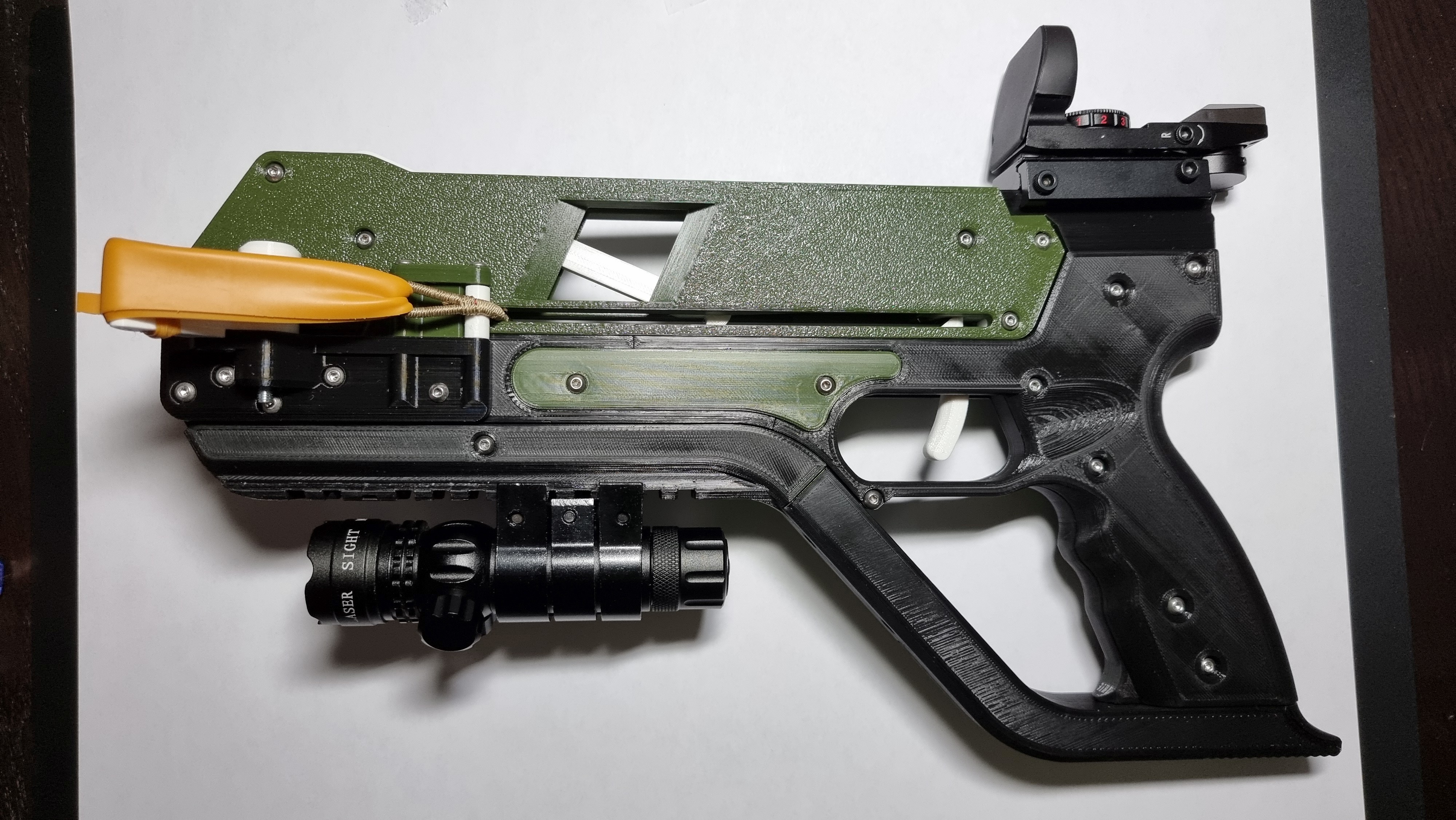 3D print Adderini - 3D Printed Repeating Slingbow / Crossbow Pistol ...
