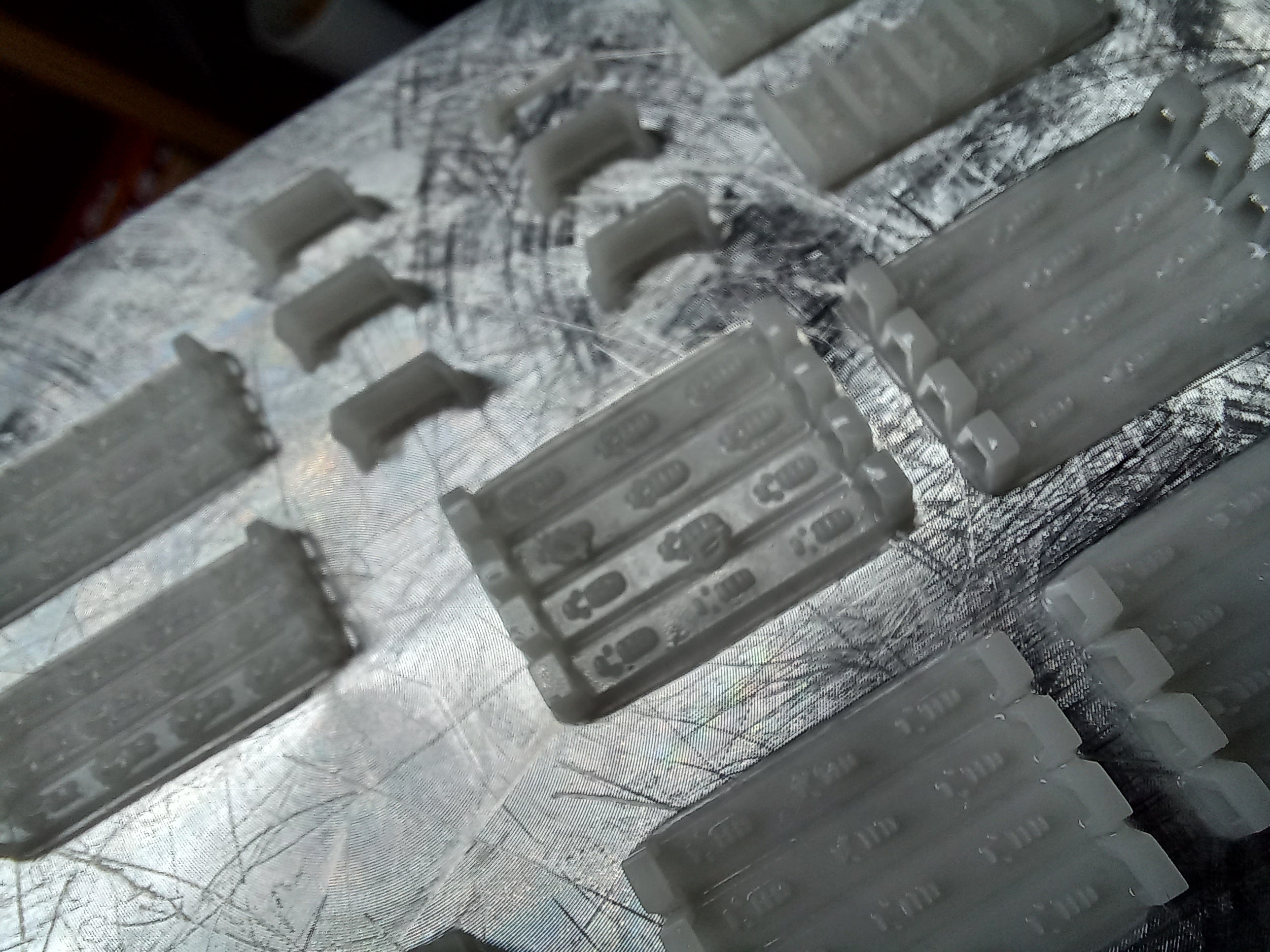 3D printing 1/35 panzer tool clamp (t1s1) • made with Elegoo mars pro・Cults