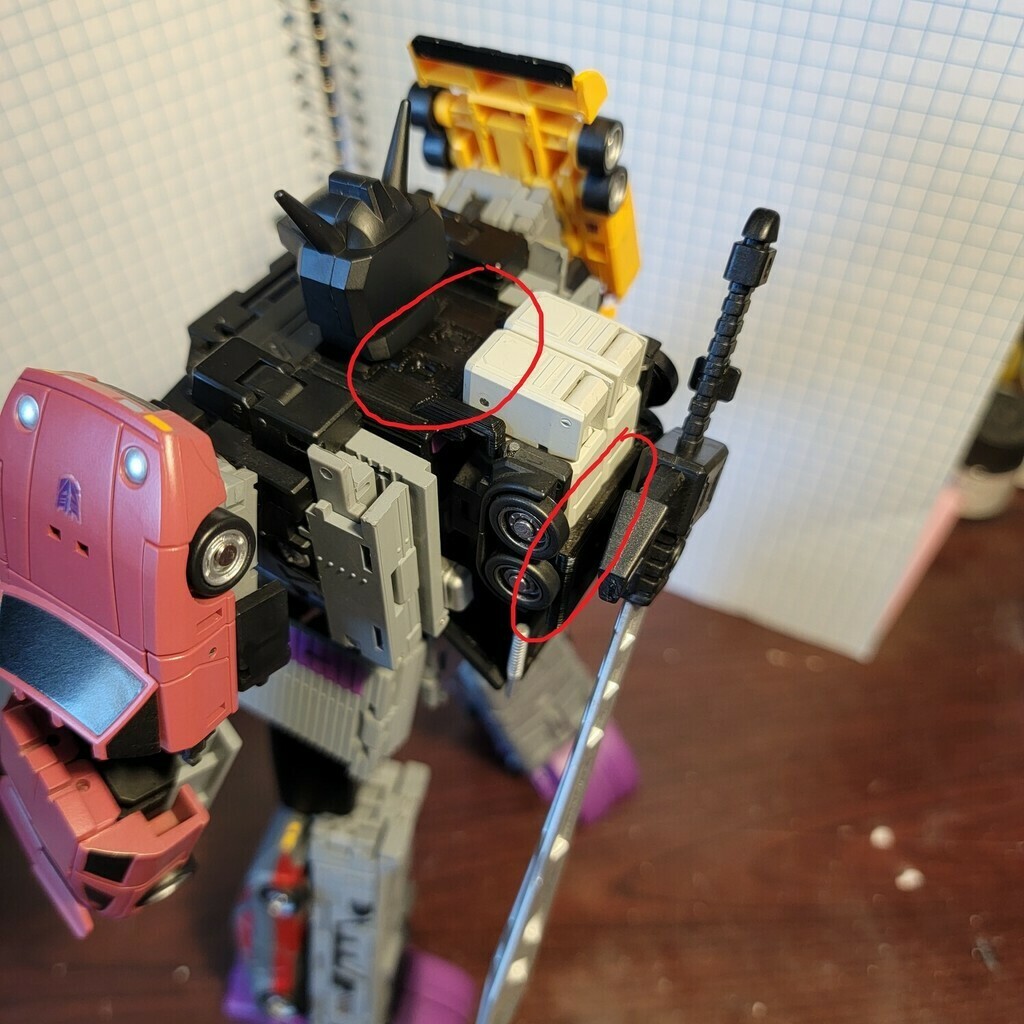 🤖 Transformers Magic Suare Menasor Back sword mount and support・ 3D ...