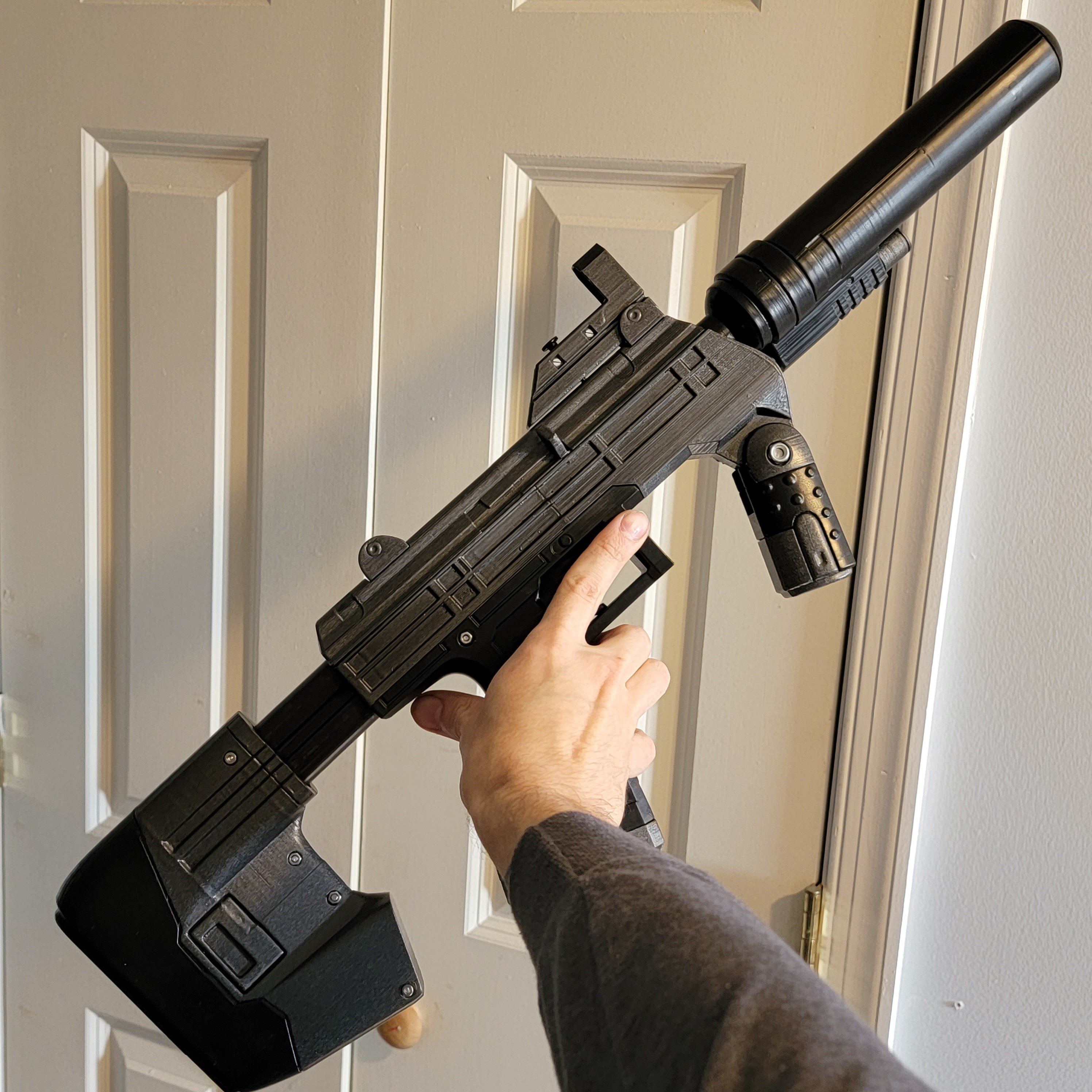 3D printed M7 SMG (Halo 3) and M7S Supressed SMG (Halo 3: ODST) Credit ...