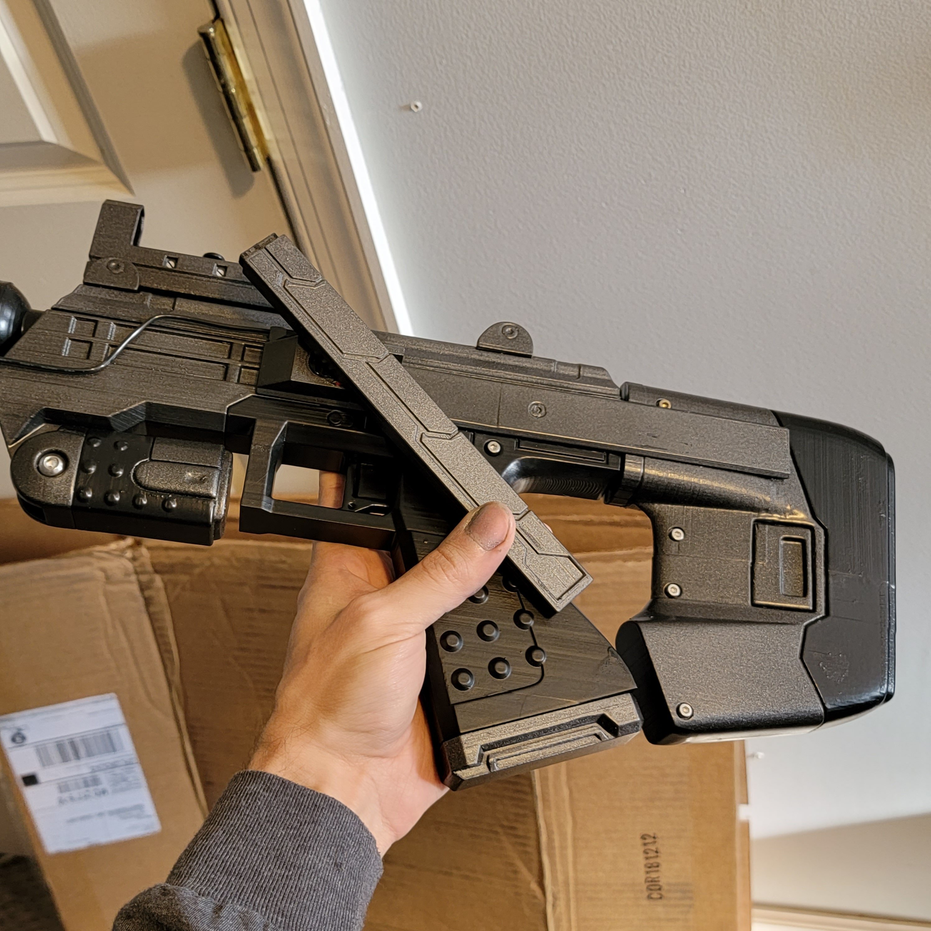 3D printed M7 SMG (Halo 3) and M7S Supressed SMG (Halo 3: ODST) Credit ...