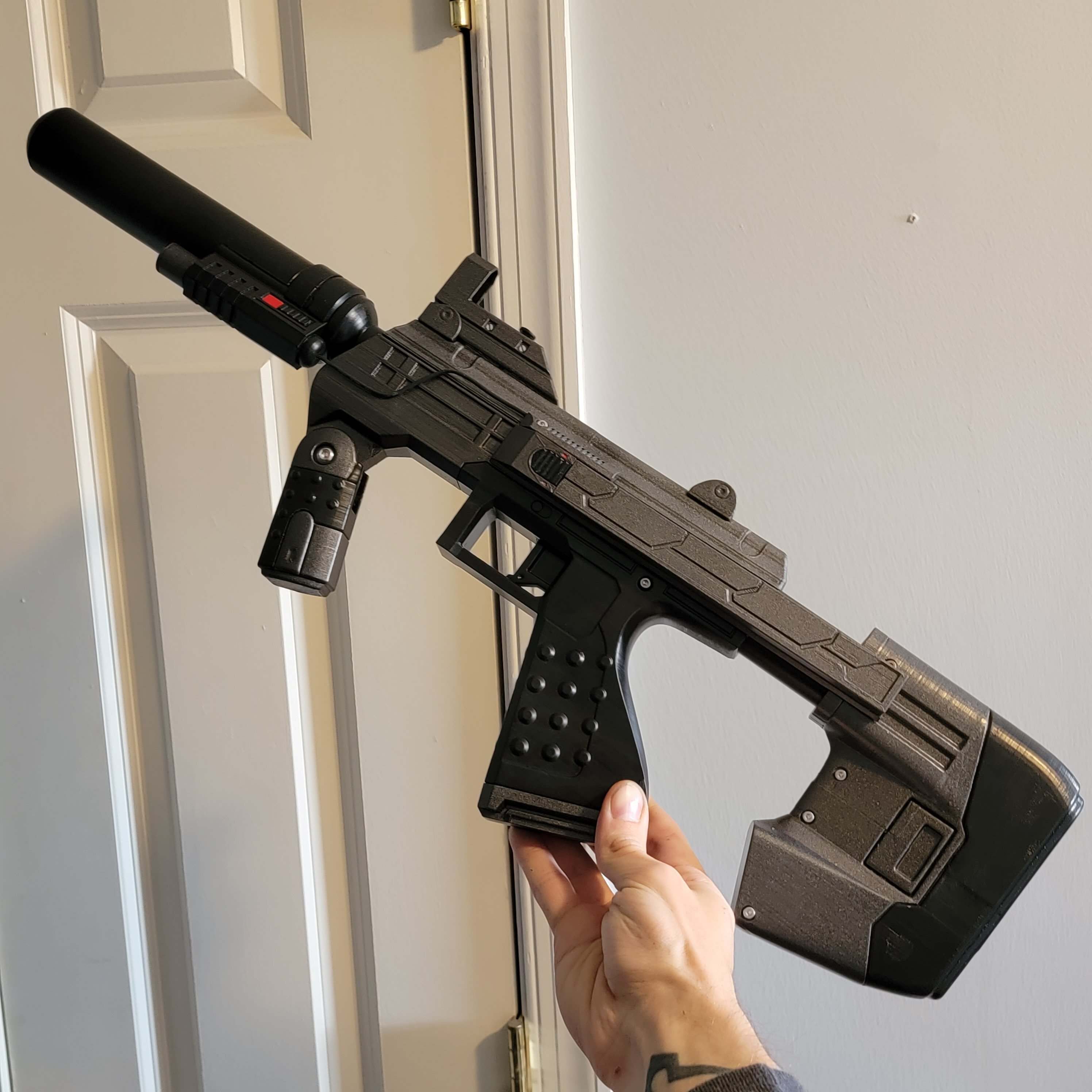 3D printed M7 SMG (Halo 3) and M7S Supressed SMG (Halo 3: ODST) Credit ...